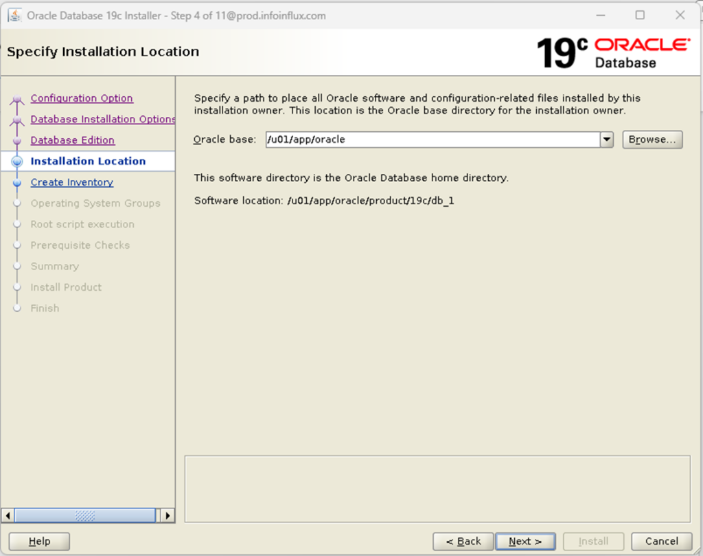 Install Oracle 19c On Linux Info Influx