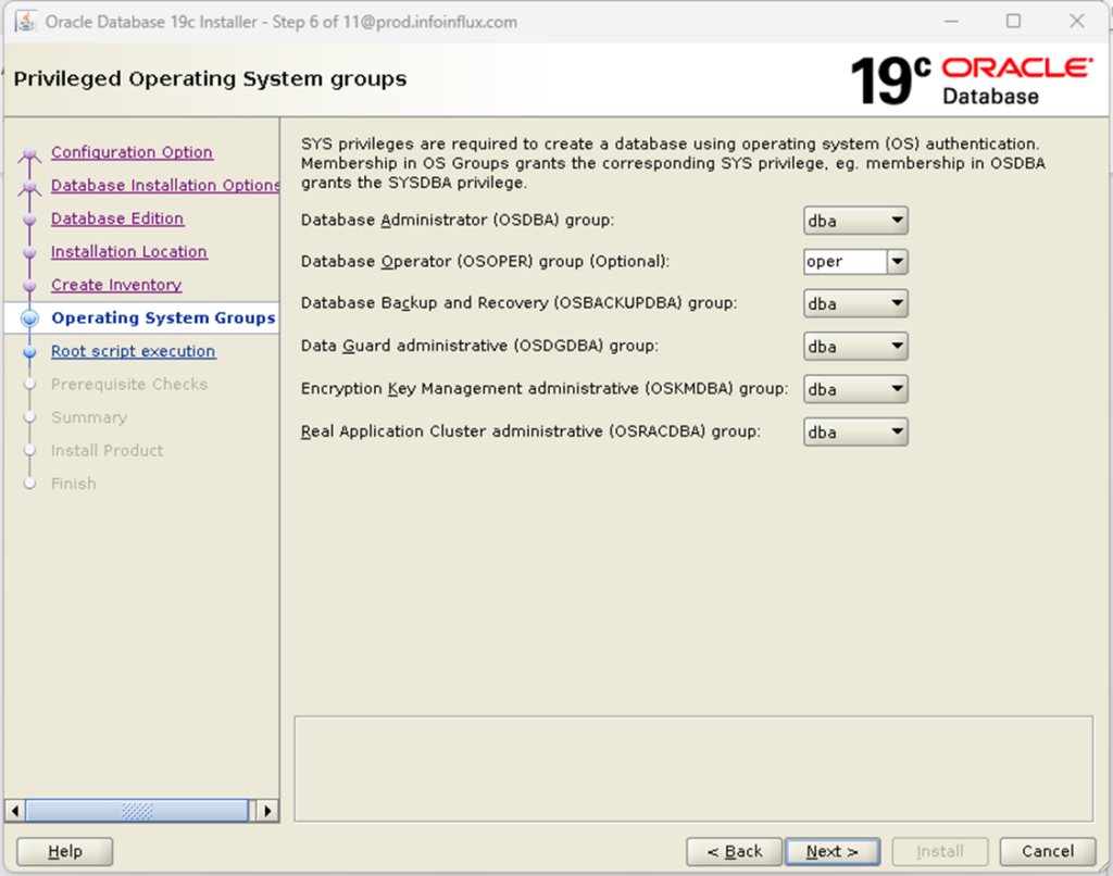 Install Oracle 19c on Linux - Info Influx