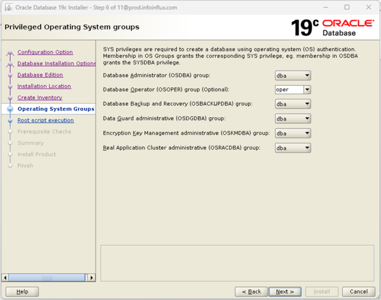Install Oracle 19c on Linux - Info Influx