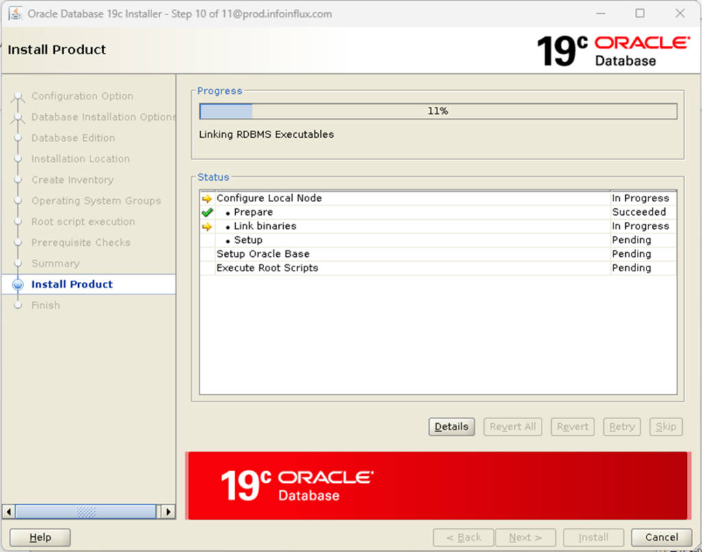 Install Oracle 19c on Linux - Info Influx
