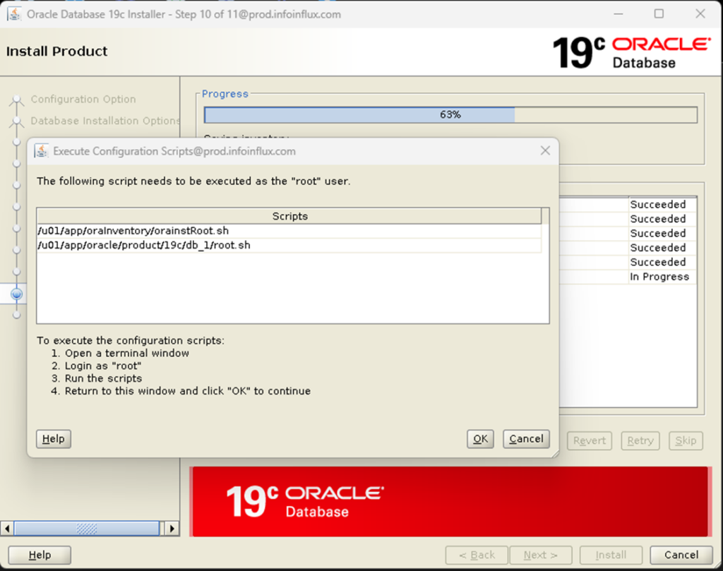 Install Oracle 19c on Linux - Info Influx