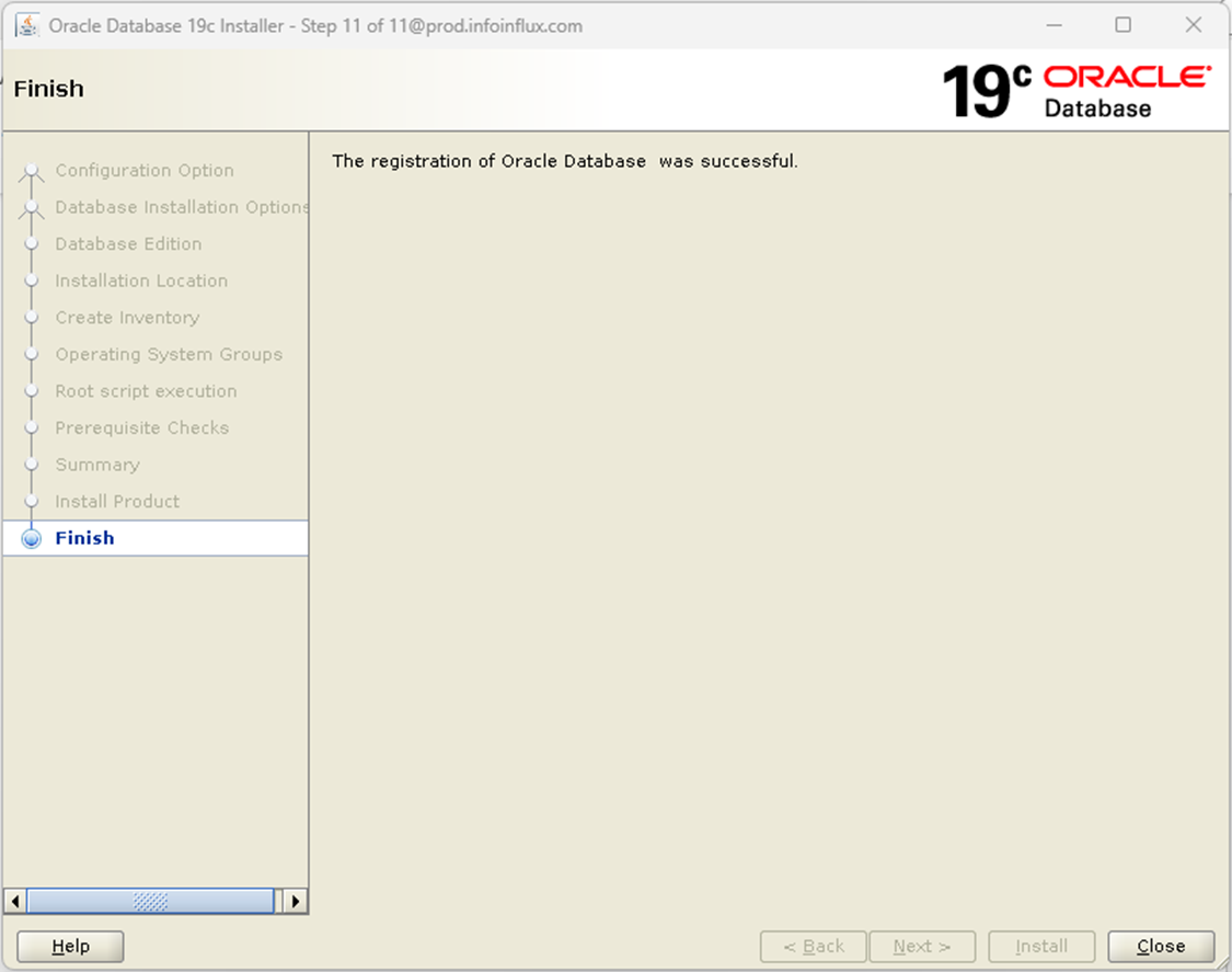 Install Oracle 19c on Linux - Info Influx