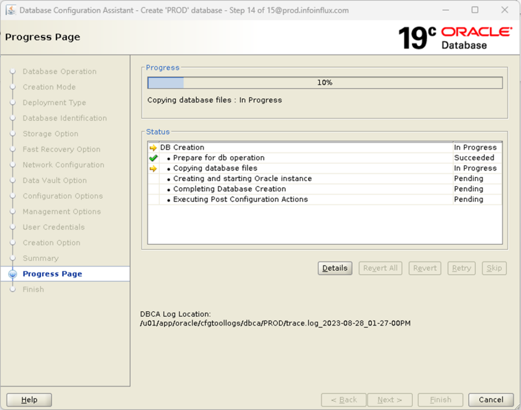 Install Oracle 19c on Linux - Info Influx