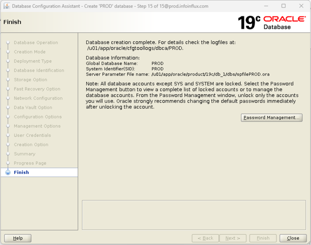 Install Oracle 19c on Linux - Info Influx